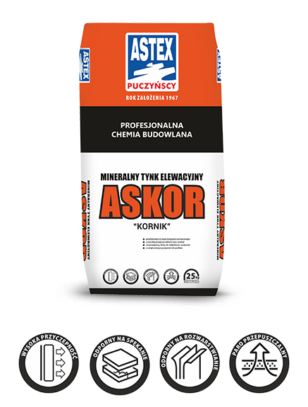 MINERALNY TYNK ELEWACYJNY ASKOR K0 - KORNIK | Tynki oraz kleje, farby i ...